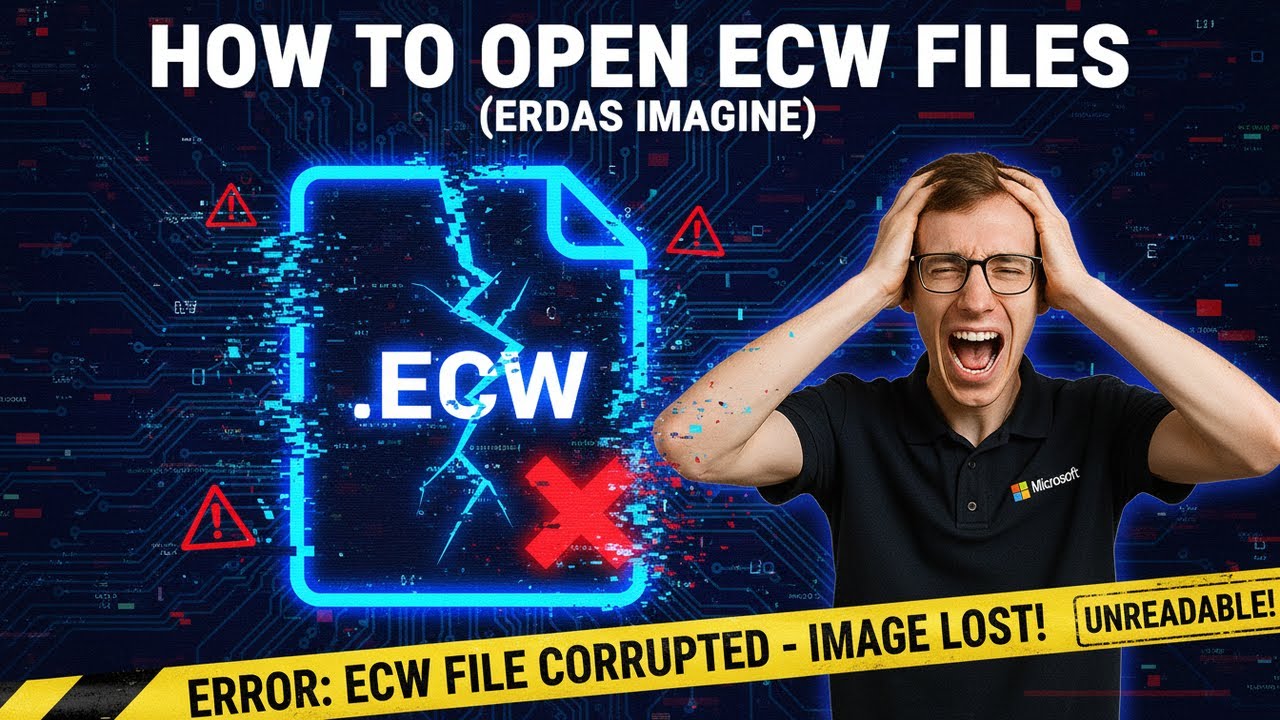 How to Open ECW Files (ERDAS IMAGINE) - YouTube
