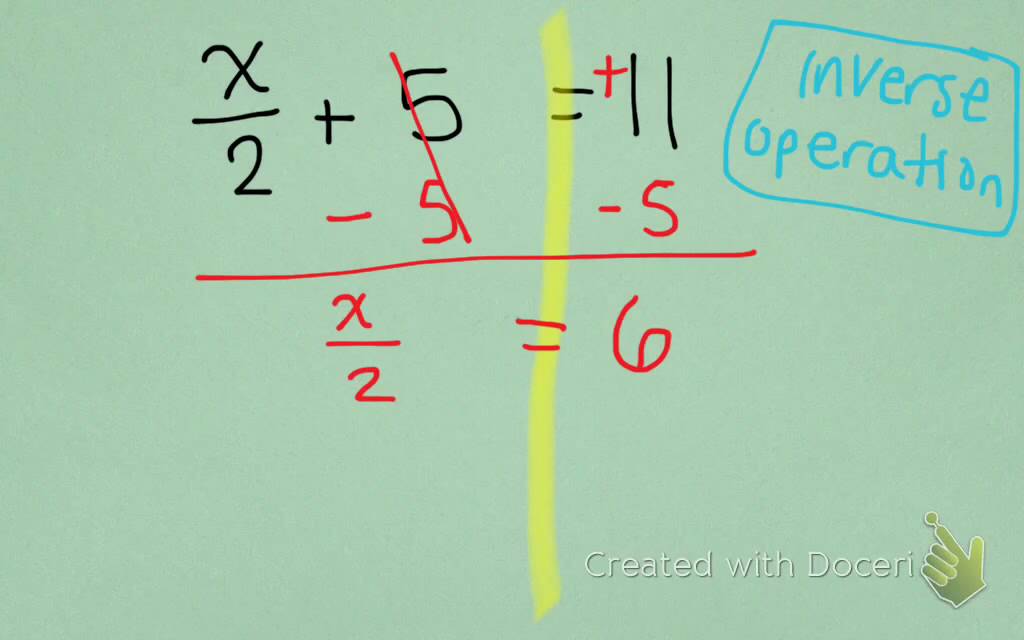Solving A Two Step Equation YouTube Solving A Two Step Equation YouTube