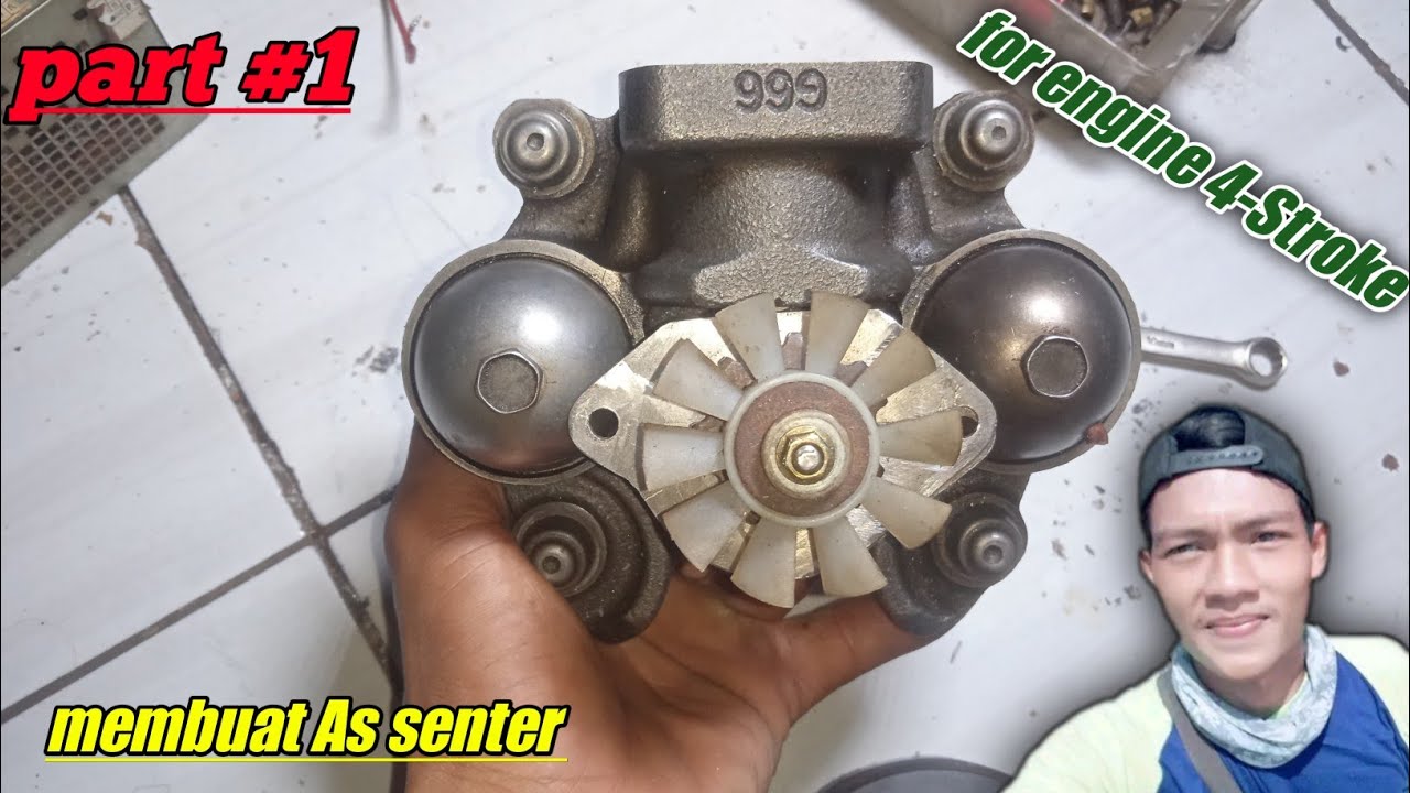 part #1 new project mini gasolin engine 4-Strok from refrigerator # ...