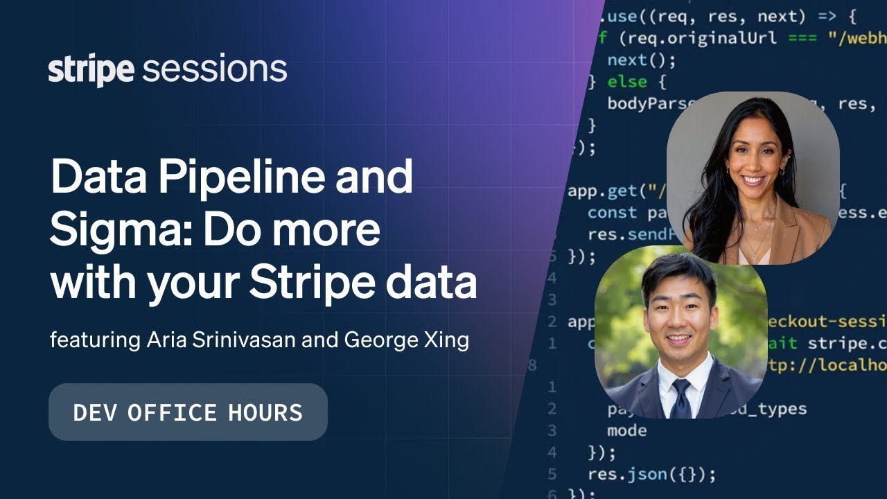 Data Pipeline and Sigma: Do more with your Stripe data - YouTube