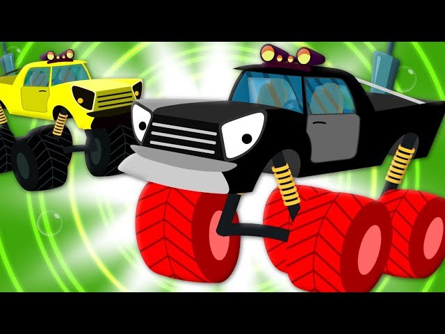 The Wheels On The Monster Truck | Cartoon Videos For Children by Kids ...
