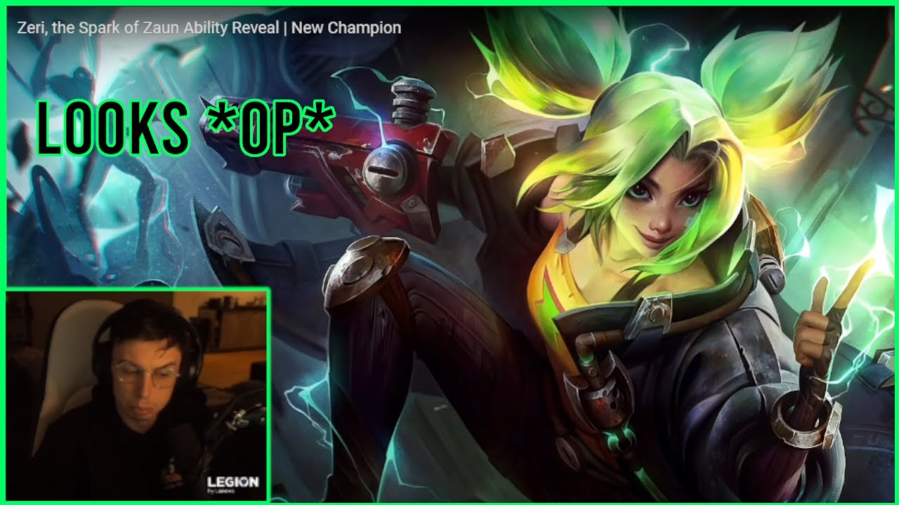 Caedrel Reacts To ZERI's Abilities | New LoL Champ - YouTube