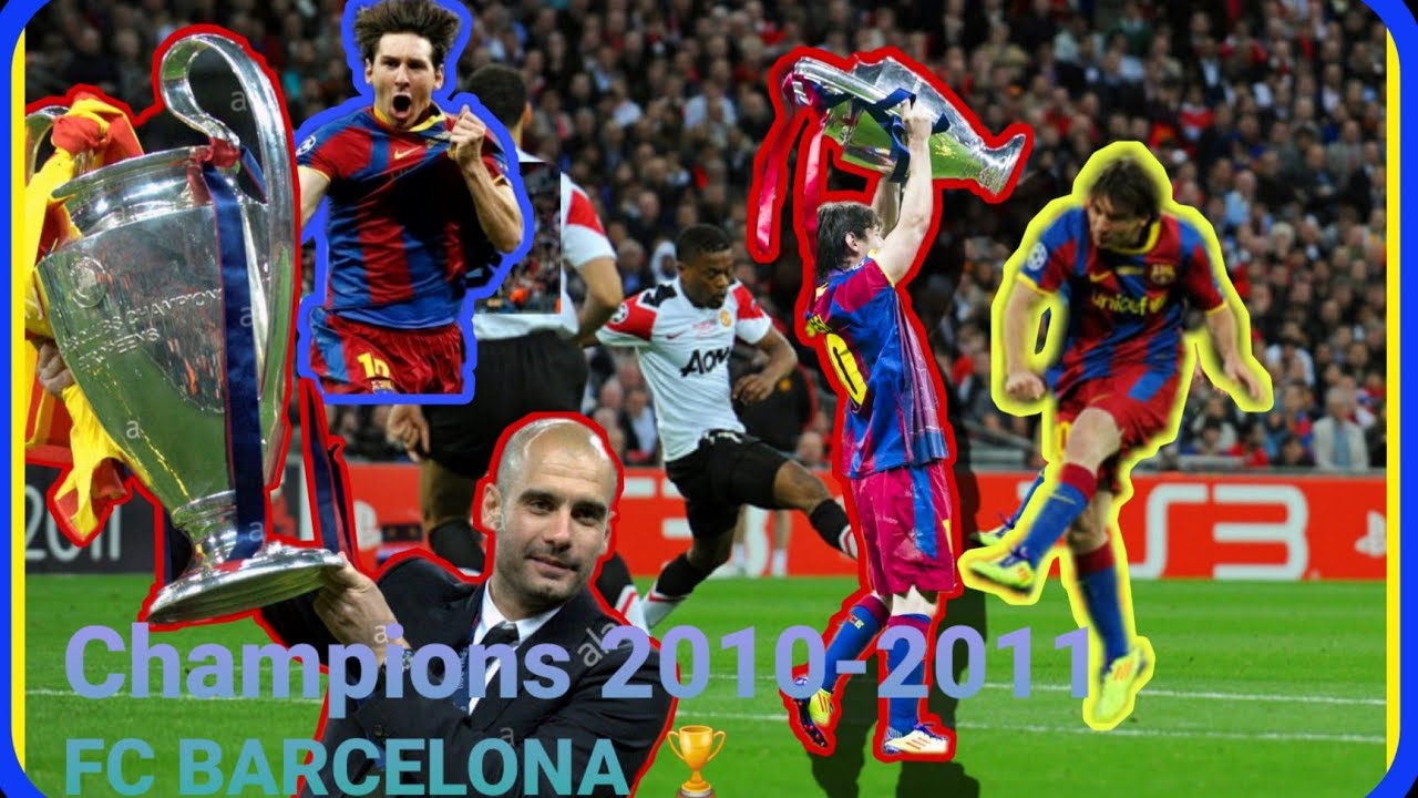La Champions de MESSI👽🤙|CHAMPIONS 2010-2011| La cuarta del barcelona ⚽ ...