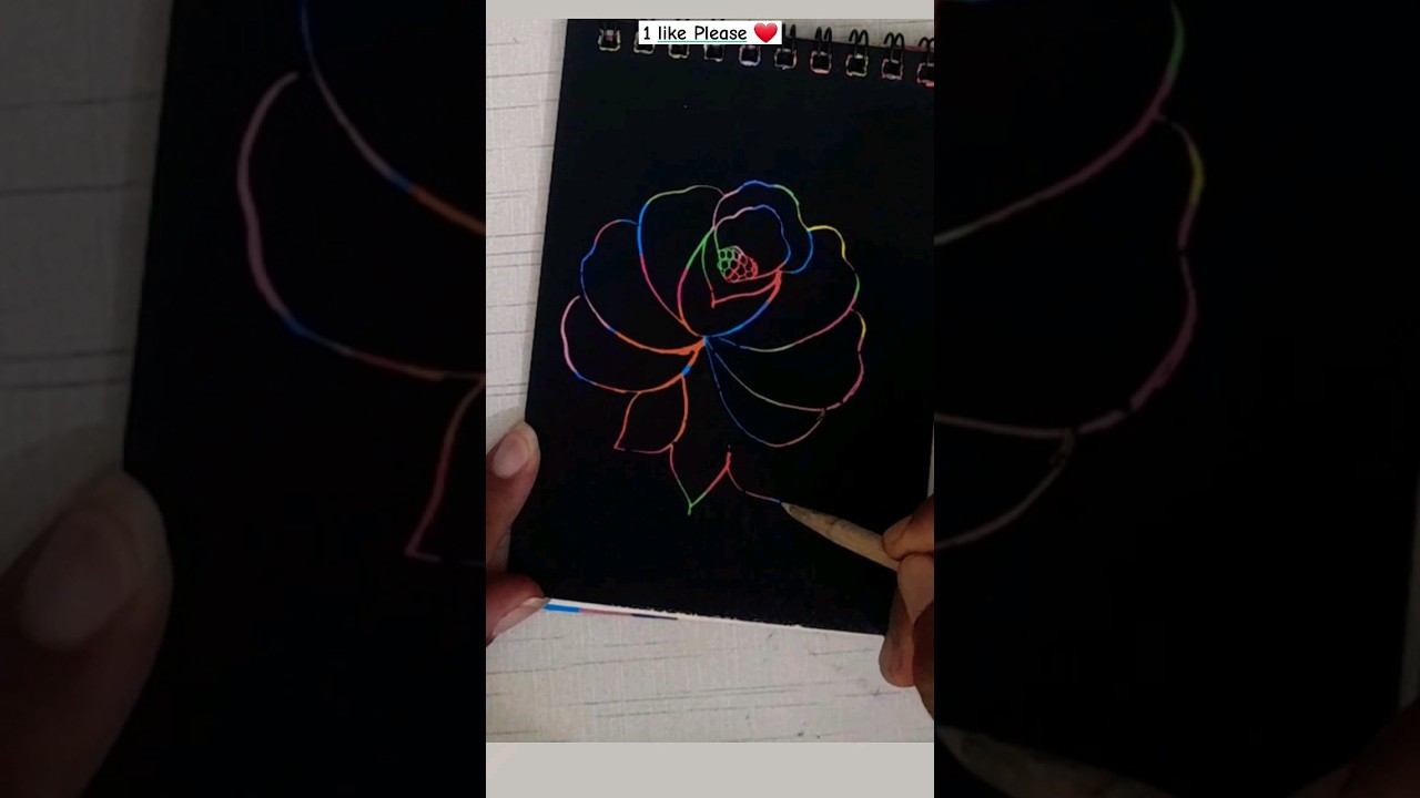 Very Easy Flower Drawing 🌼on scratch note book | Art_By_Anjali_15 | # ...