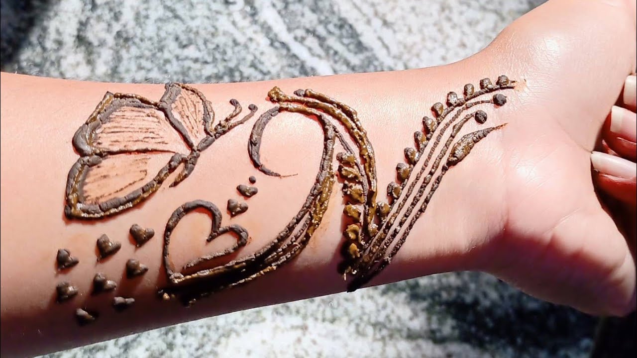 N letter mehndi tattoo| Letter mehendi tattoo - YouTube