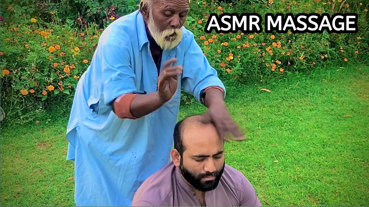 Head And Back Massage Asmr | Head Massage For Insomnia Asmr | Back ...