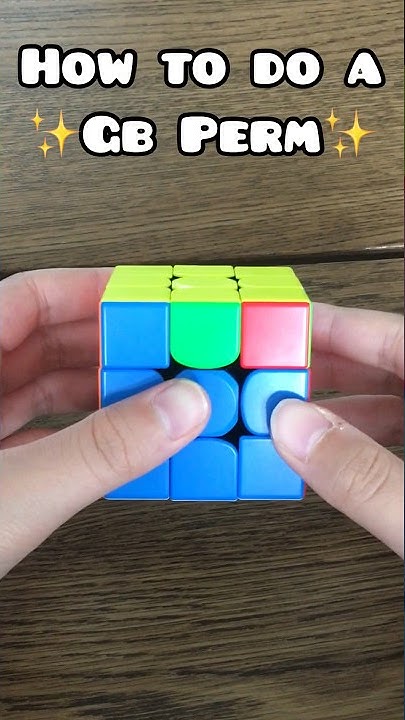 How to do a Gb Perm #shorts #rubikscube #cube #algorithm #howto #cubing #howtodo - YouTube