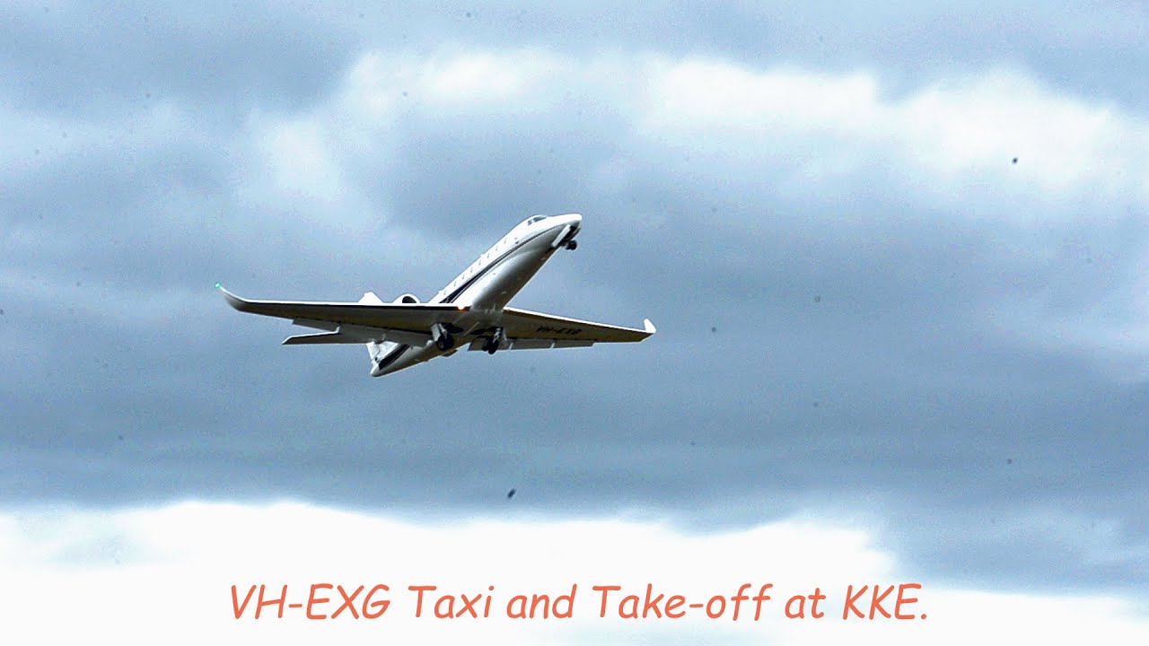 VH EXG Taxi and Take off at KKE - YouTube
