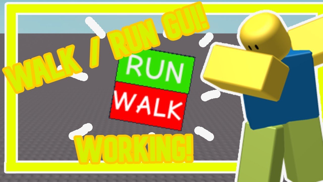 How to make Run/Walk GUI [Roblox Studio] - YouTube