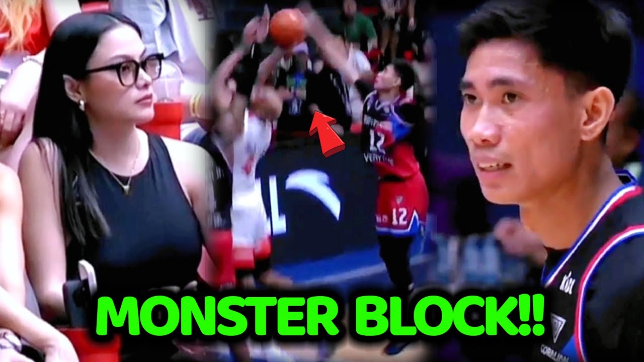 Nakatikim ng Monster block ni Rhenz Abando ang import ng SK Knights! EASL Final four sa Cebu ...