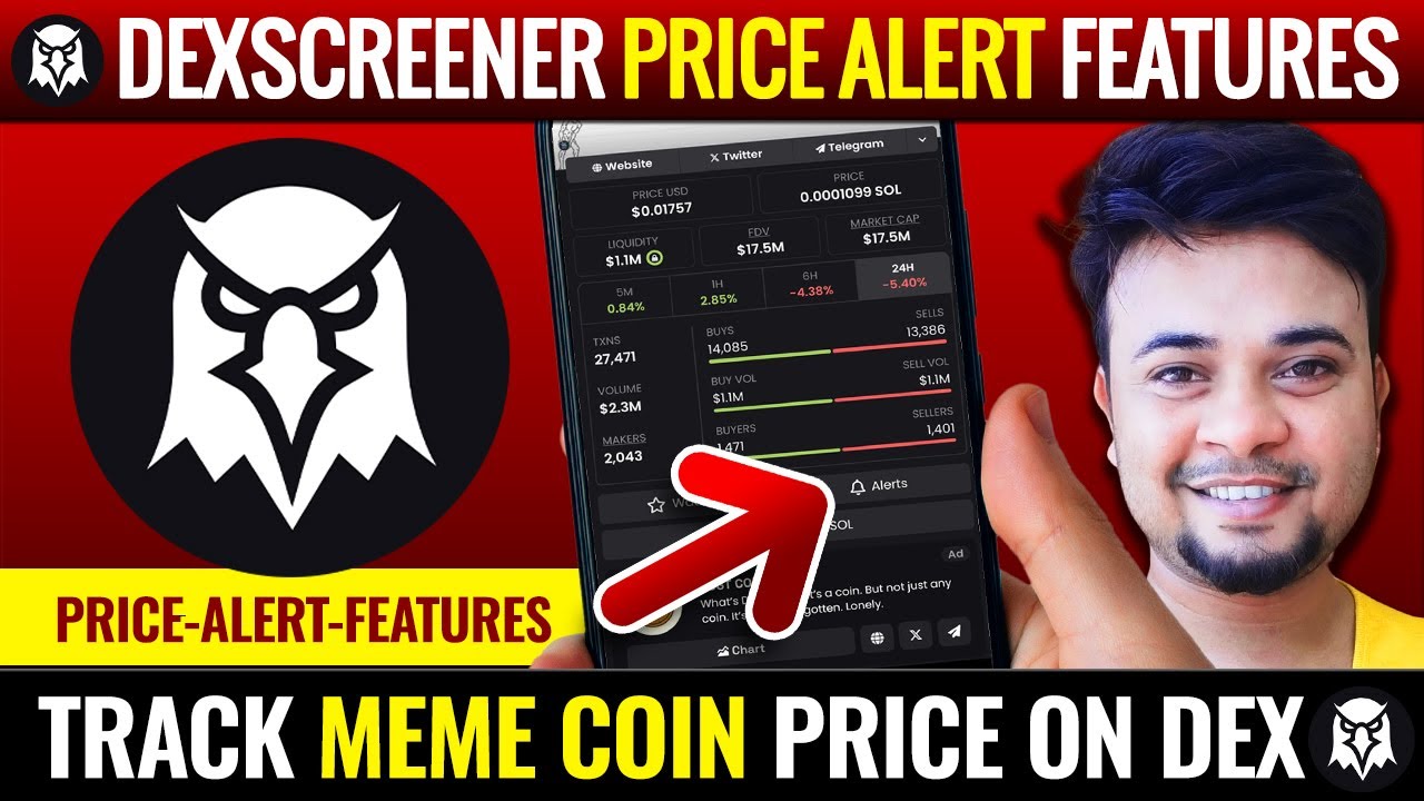 🦅 Dexscreener Trading Tutorial | Dexscreener Price Alert Kaise Lagayein ...