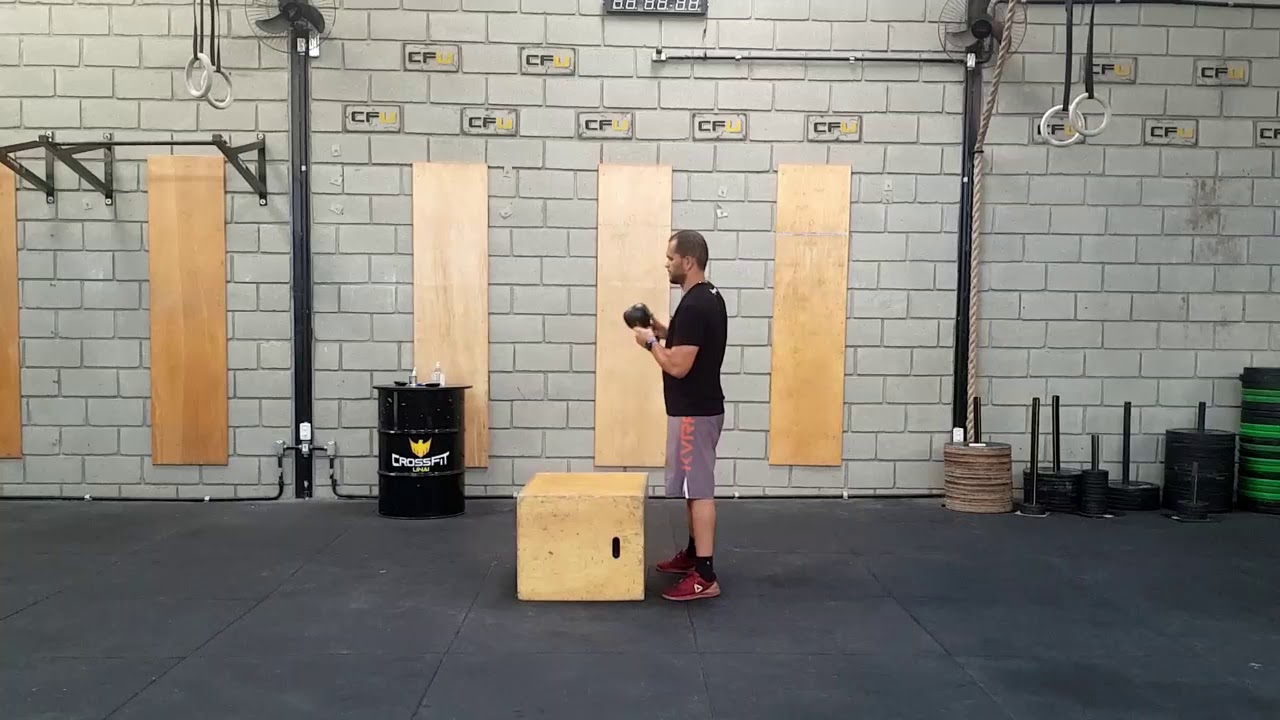 KETTLEBELL BOX STEP UP - YouTube
