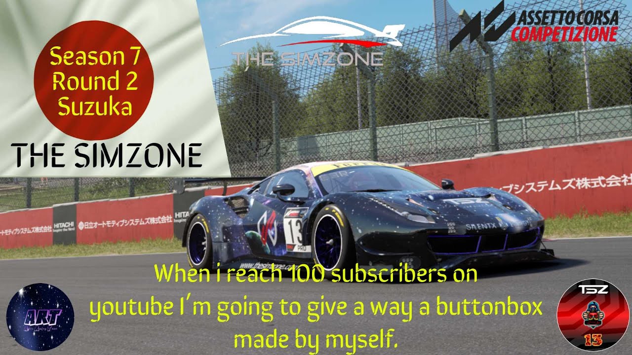 🚘🔴Live ACC SimZone Round 2 Season 7 Suzuka🔴🚘 - YouTube