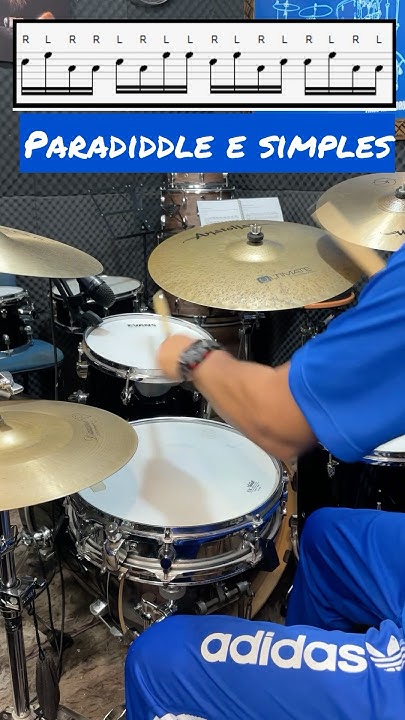 Virada na Bateria Com Paradiddle e Toque Simples #ViradaDeBateria #Paradiddle #ToqueSimples # ...