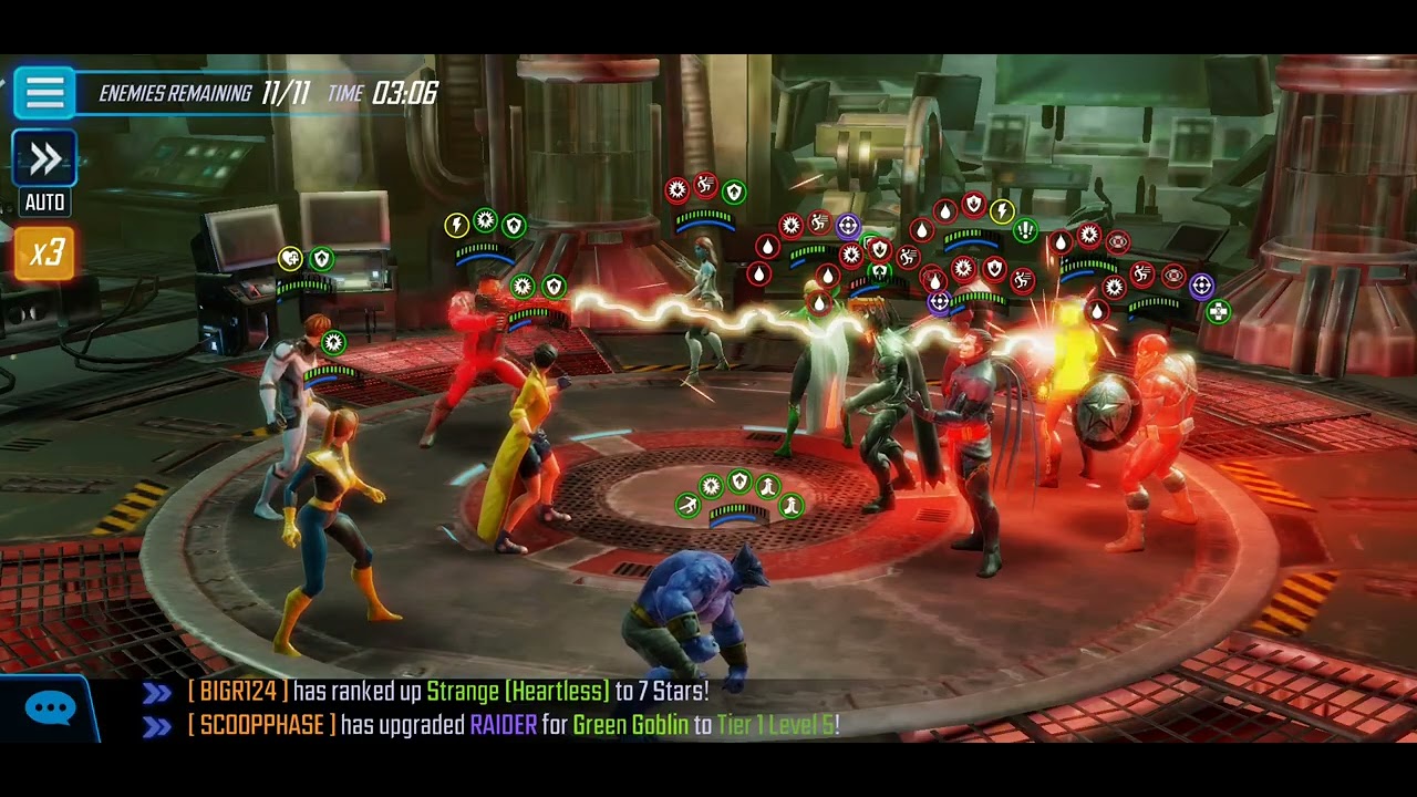 Marvel Strike Force - Doom 3.4 - Right Side - 1st mutant node - clean 1 shot. - YouTube