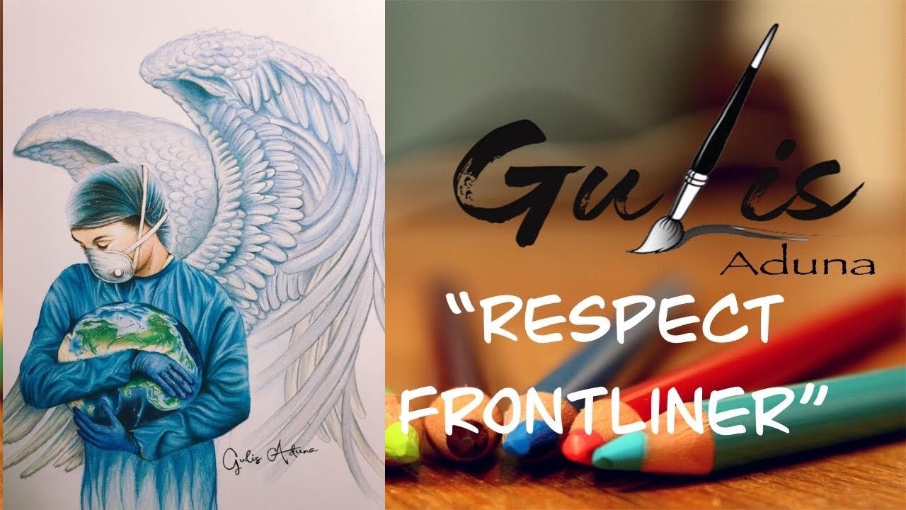RESPECT FRONTLINERS | Drawing pencil | using prismapencils | By: Gulis ...