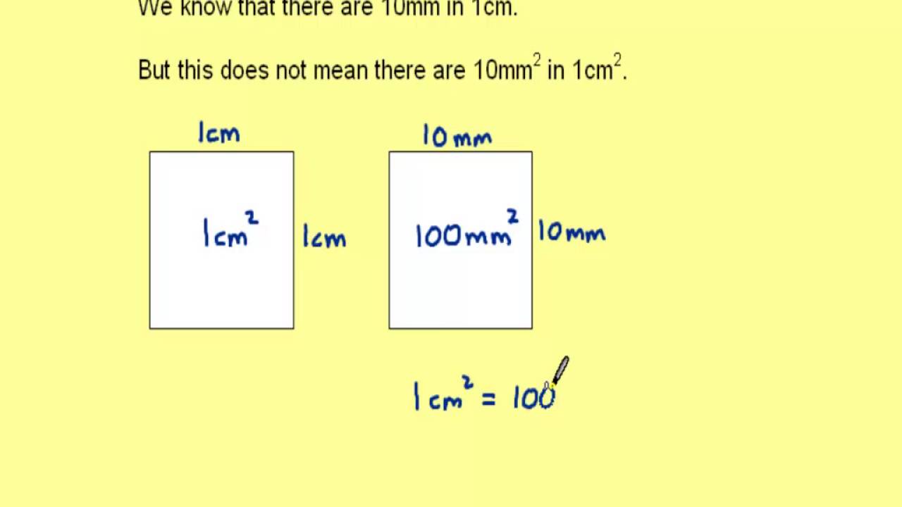 Year 8 Converting Units of Area eg2 - YouTube