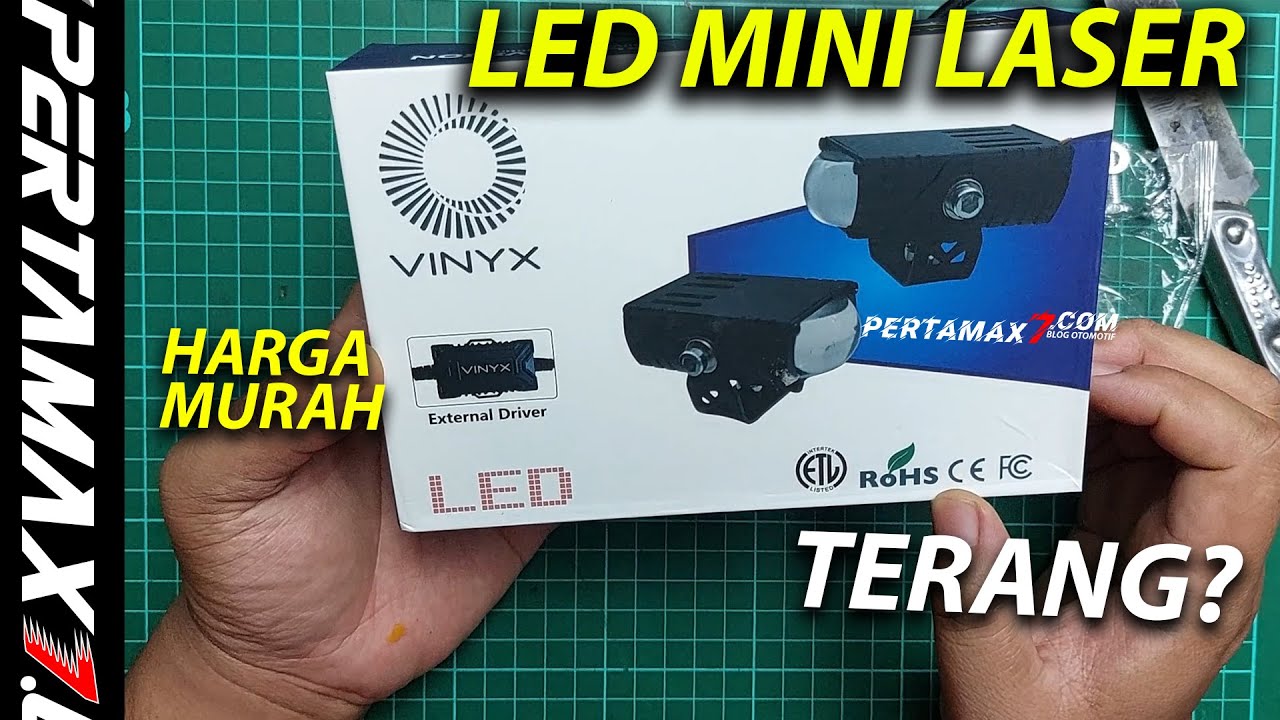 UNBOXING Lampu Tembak LED VINYX GT1 30W Kuning Putih Mini Laser Harga ...