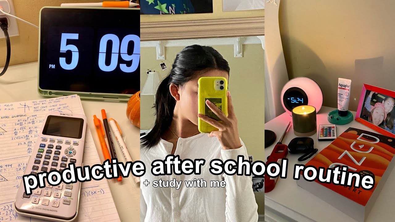 PRODUCTIVE AFTER SCHOOL ROUTINE - YouTube