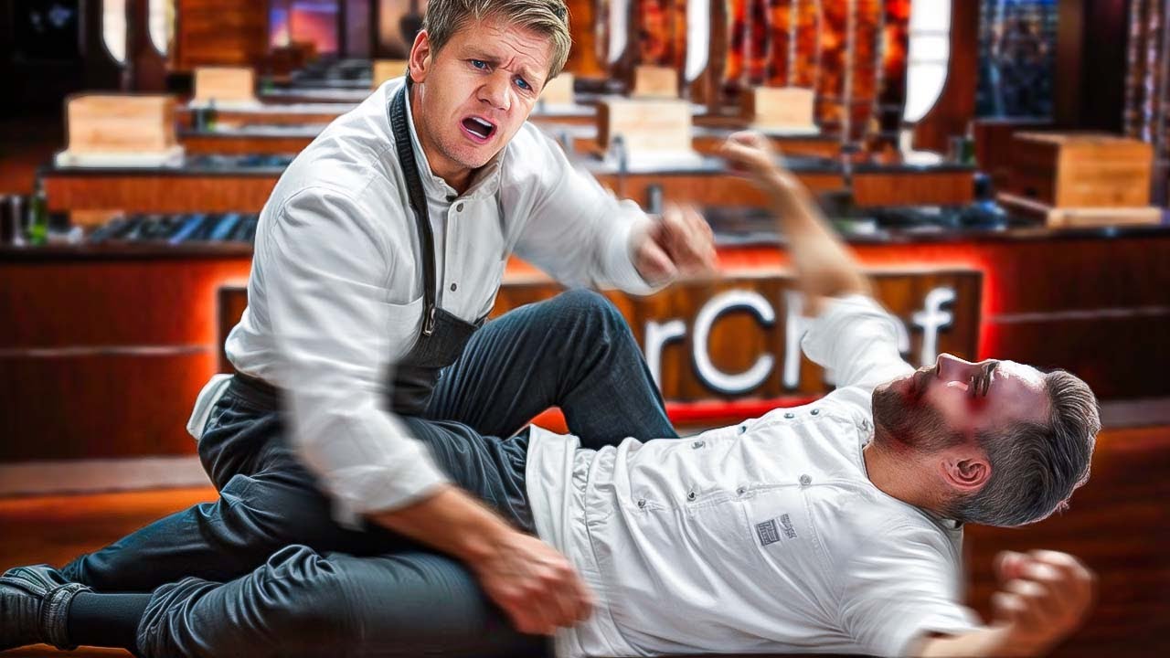 Chef Gets DROPPED By Gordon After Attacking Judge (MASTERCHEF) - YouTube