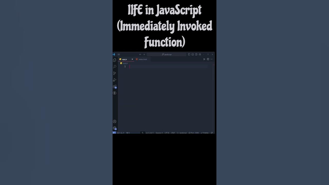 IIFE in JS 🚀🔥👨‍💻 | 1/2 | #shorts #javascript #js #tutorial #html #css - YouTube