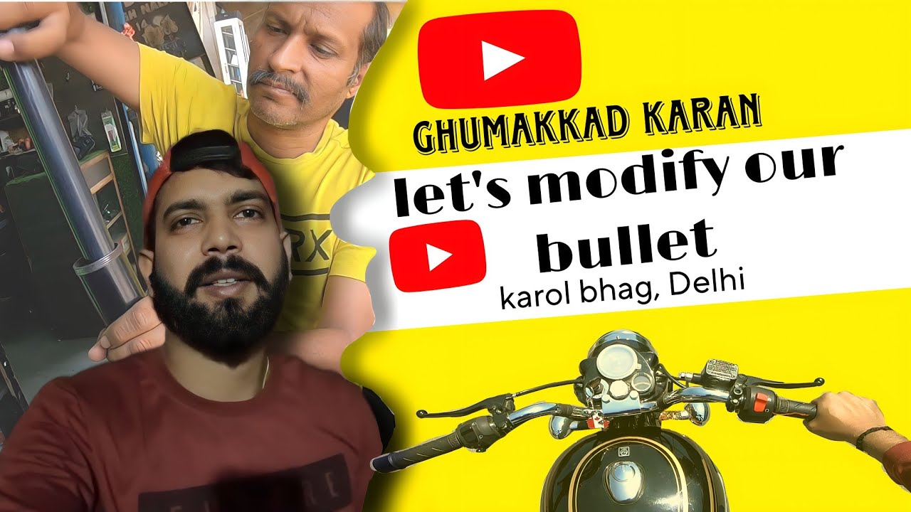Standard 350 Bullet Modify || Bike Modification From Karol Bagh Delhi ...