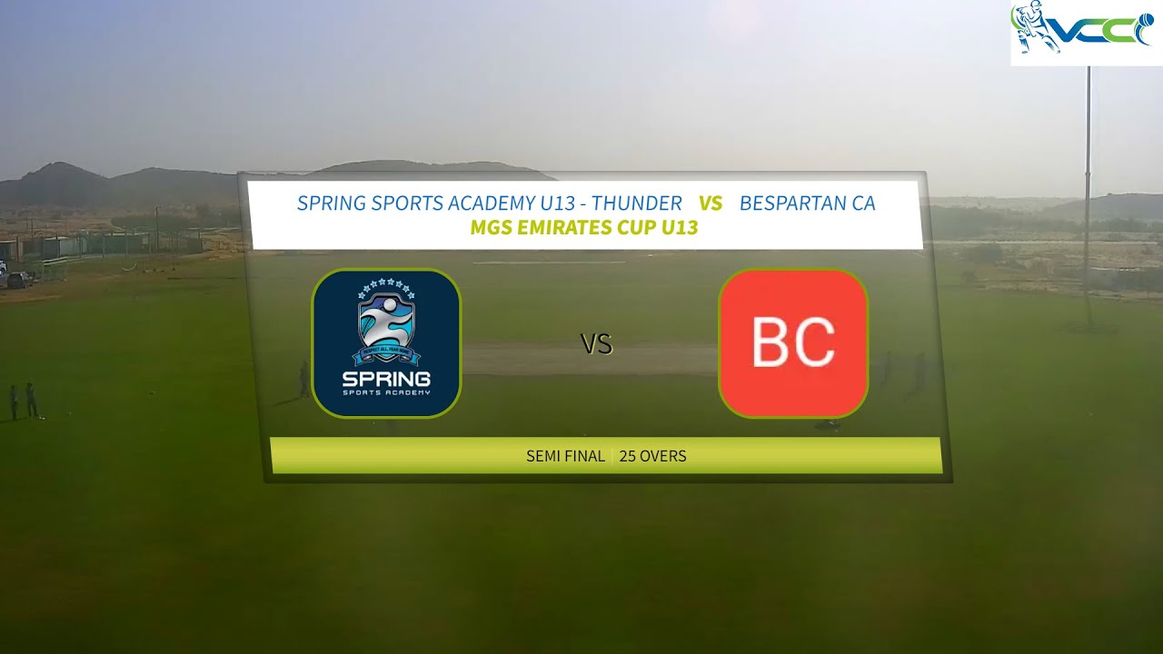 02 June 2023 || SPRING SPORTS ACADEMY U13 - THUNDER vs BESPARTAN CA ...