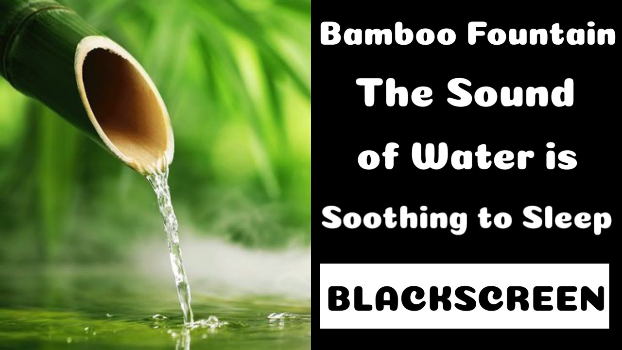 The Soothing Sound of a Bamboo Fountain | Natural Harmony | Blackscreen ...