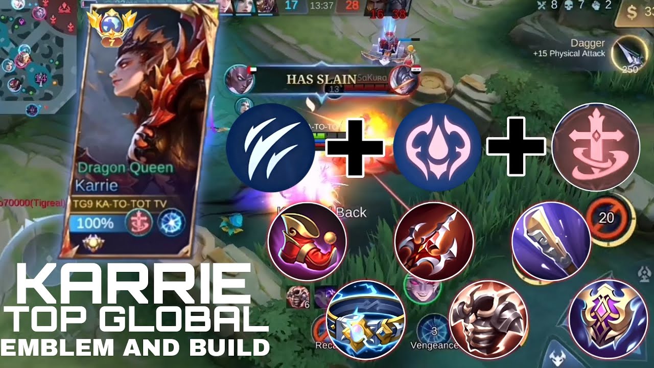 Karrie Top Global Emblem And Build This Season 31 | Karrie Top Global ...