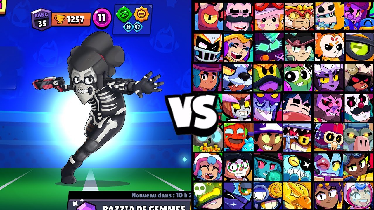 TOUS LES 78 BRAWLERS contre L'ARMÉE de SQUELETTES ☠️ 🔥 ( brawl stars ...