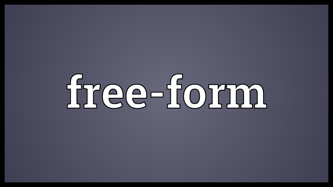 Free-form Meaning - YouTube
