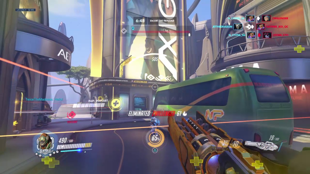 Overwatch, Winston gp, ult 24 seconds into the match - YouTube