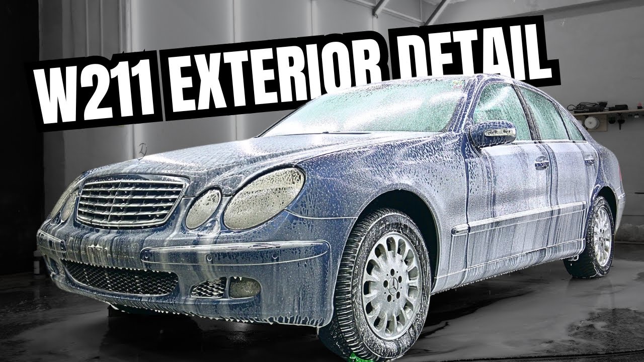 Exterior Detailing On This Mercedes W211 - Car Detailing - YouTube