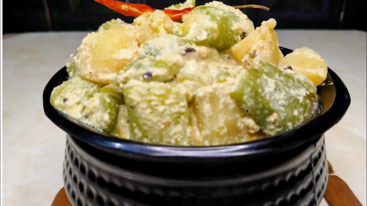 Jhingey Aloo Posto Recipe/Traditional bengali Posto Recipe/Turai Aloo ...