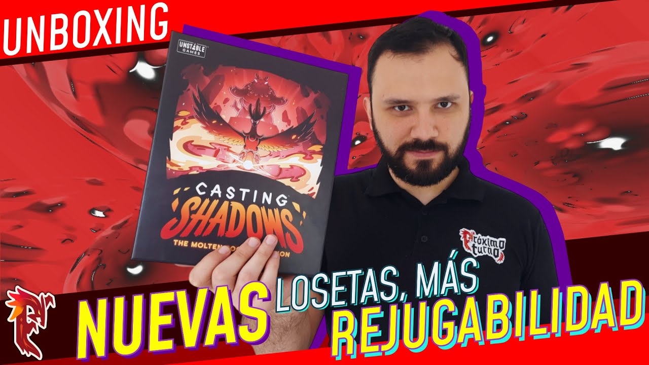 CASTING SHADOWS 👤🖤 | The Molten Rock EXPANSIÓN 🔥💧 Unboxing + Reseña en ESPAÑOL @Teeturtle - YouTube