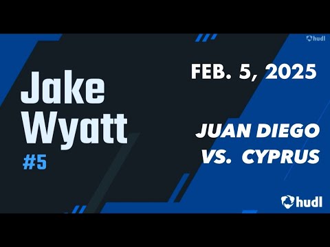 Jake Wyatt Highlights - Juan Diego at Cyprus - YouTube