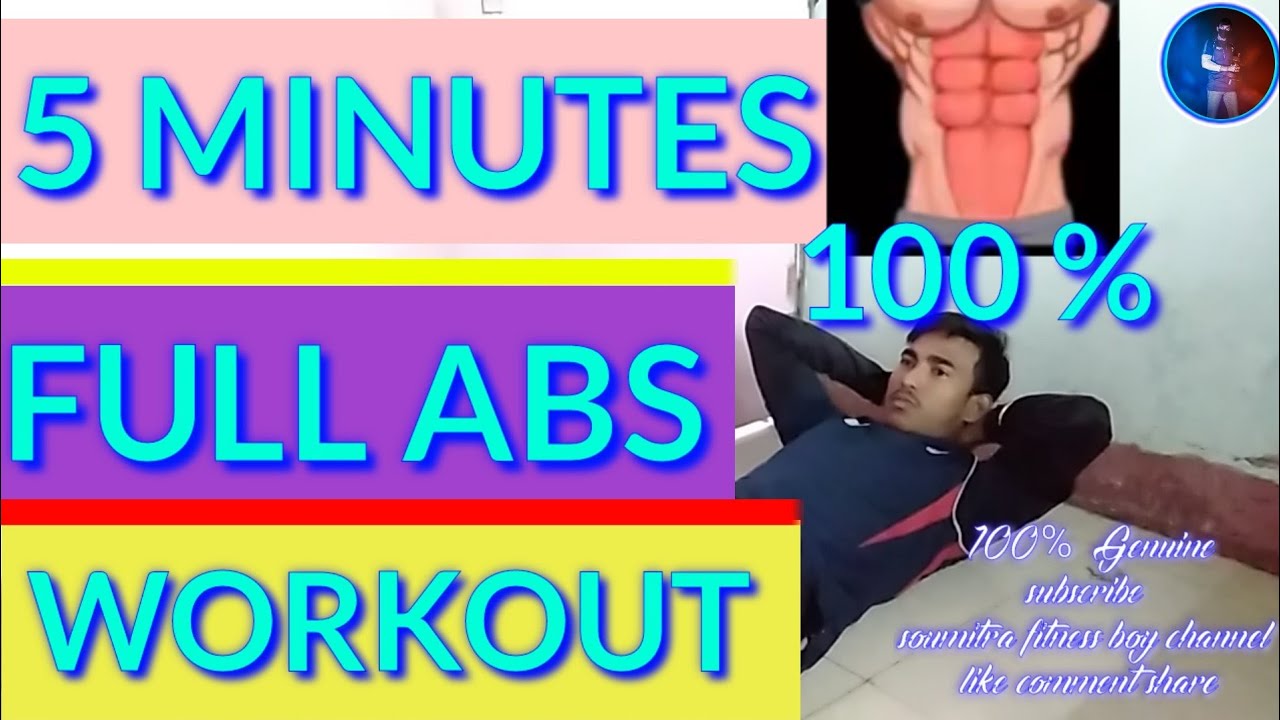 Get an Insane Core in Just 5 Minutes: The Full ABS Workout - YouTube