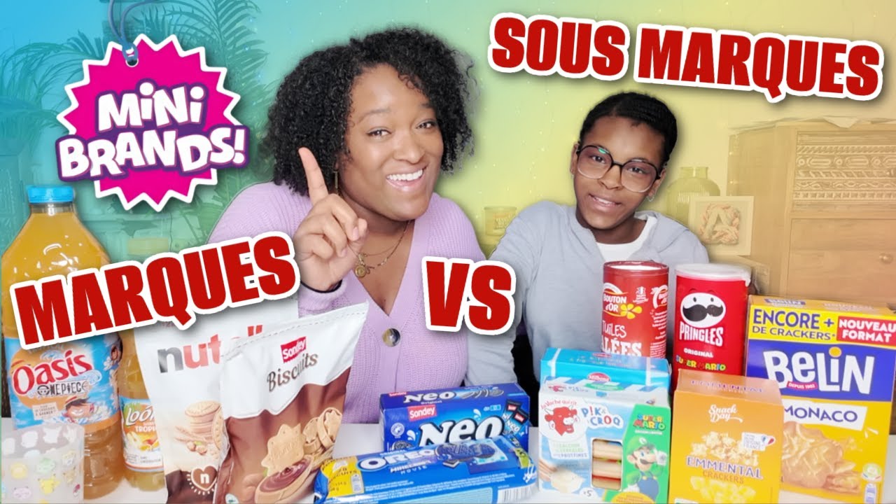 MARQUES vs SOUS MARQUES Challenge et MiniBrands - YouTube
