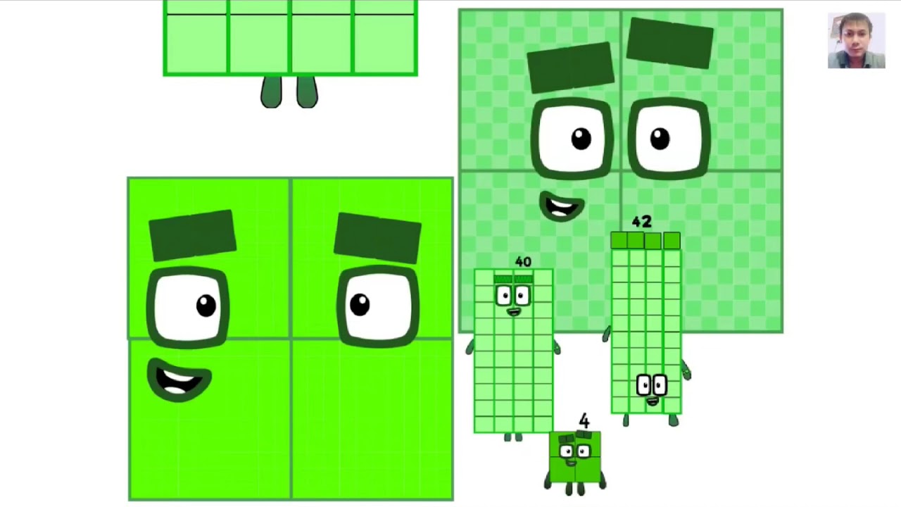 Numberblocks (0.4 4 40 44 400) band - YouTube