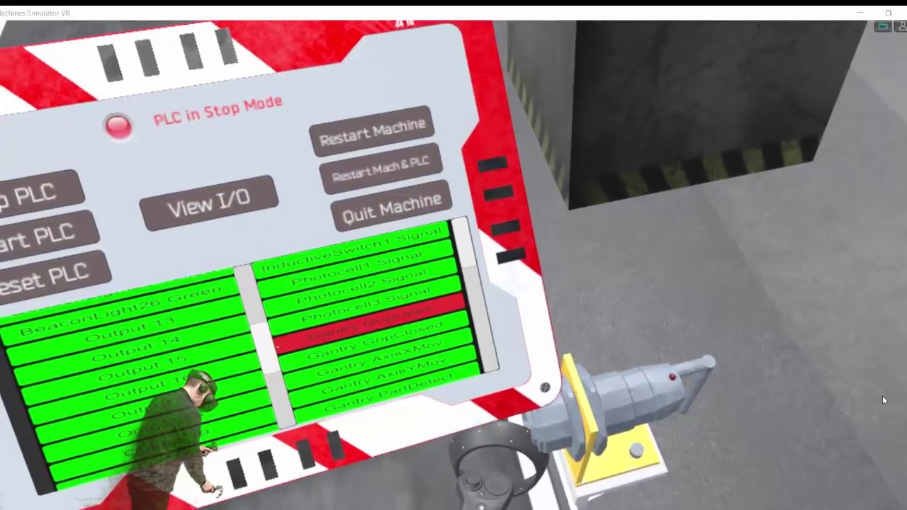 PLC Virtual Machines Simulator VR - YouTube