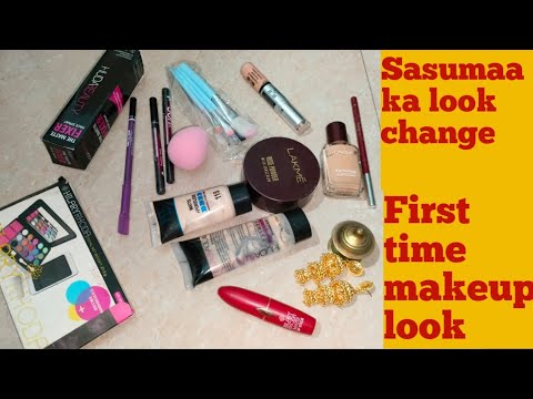Sasumaa ka look change kar diye || First time makeup ki sasumaa or ...