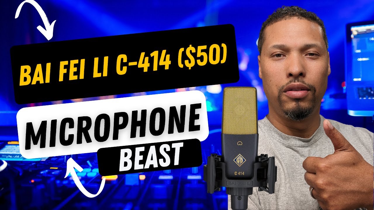 The Best Cheap Mic under $50 BaiFei Li C 414 2nd test - YouTube