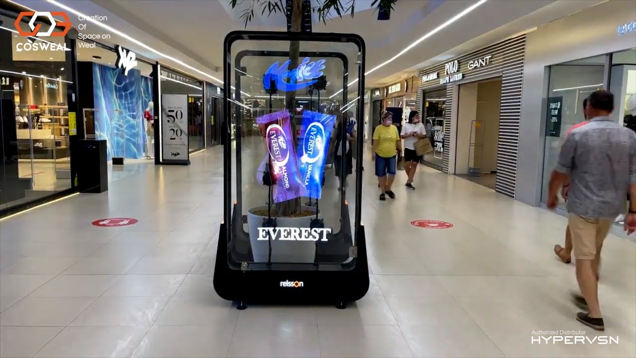 Holographic Digital Signage - YouTube