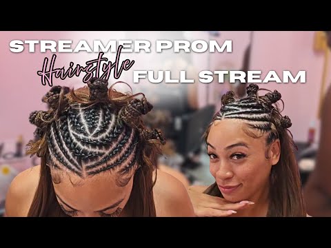ItsEssi Getting Hair Done For Streamer Prom | FULL STREAM