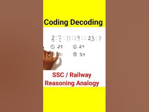 Missing Number Coding Decoding Reasoning Analogy #rrbgroupd #ssccgl #ntpc #rrb #ytshorts # ...
