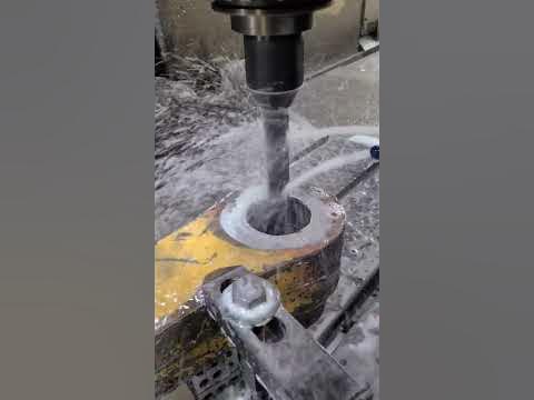 CNC Mill circular interpolation first pass. - YouTube
