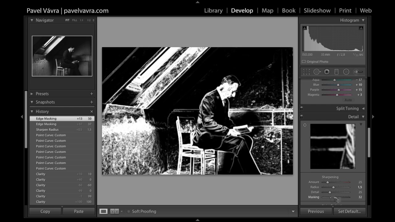 Úpravy fotografií #2 - Adobe Lightroom (autoportrét) - YouTube