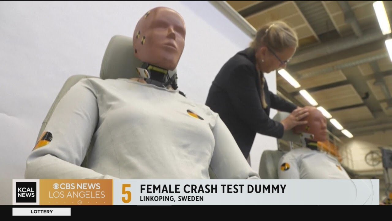 Researchers in Sweden have developed a female crash test dummy - YouTube