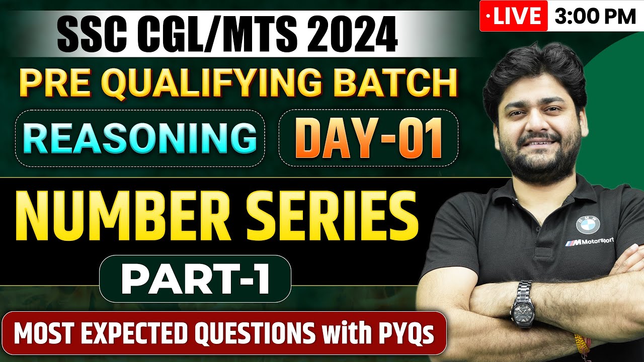 Number Series | PRE QUALIFYING BATCH | SSC CGL 2024 | COMPLETE PRACTICE ABHISHEK SIR | ABHINAY ...