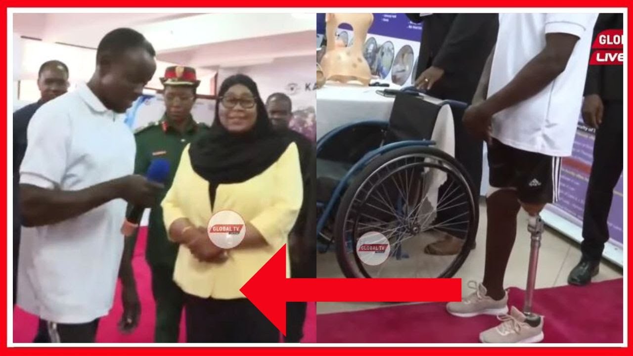 KIJANA MWENYE MGUU wa CHUMA MBELE ya RAIS SAMIA AOMBA BAJAJI, KWA ...